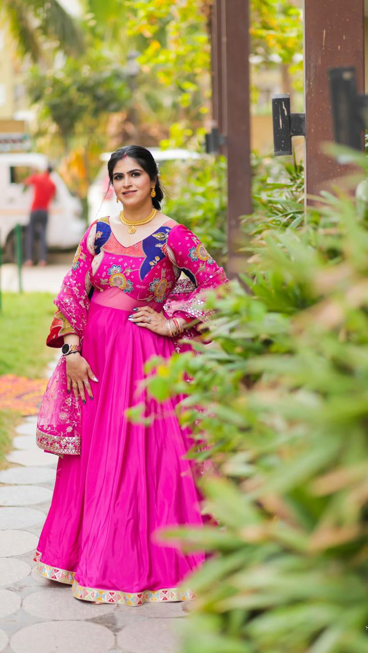 Pink Patakha Anarkali – Lakhina Couture