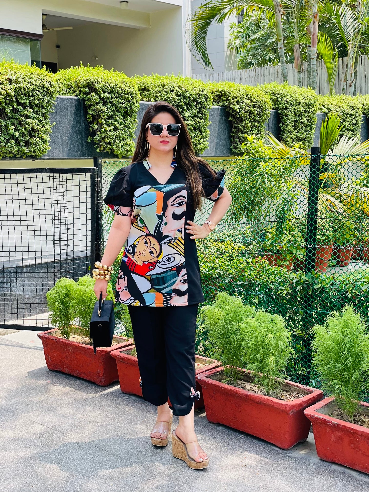 Black Bollywood Co-Ord – Lakhina Couture