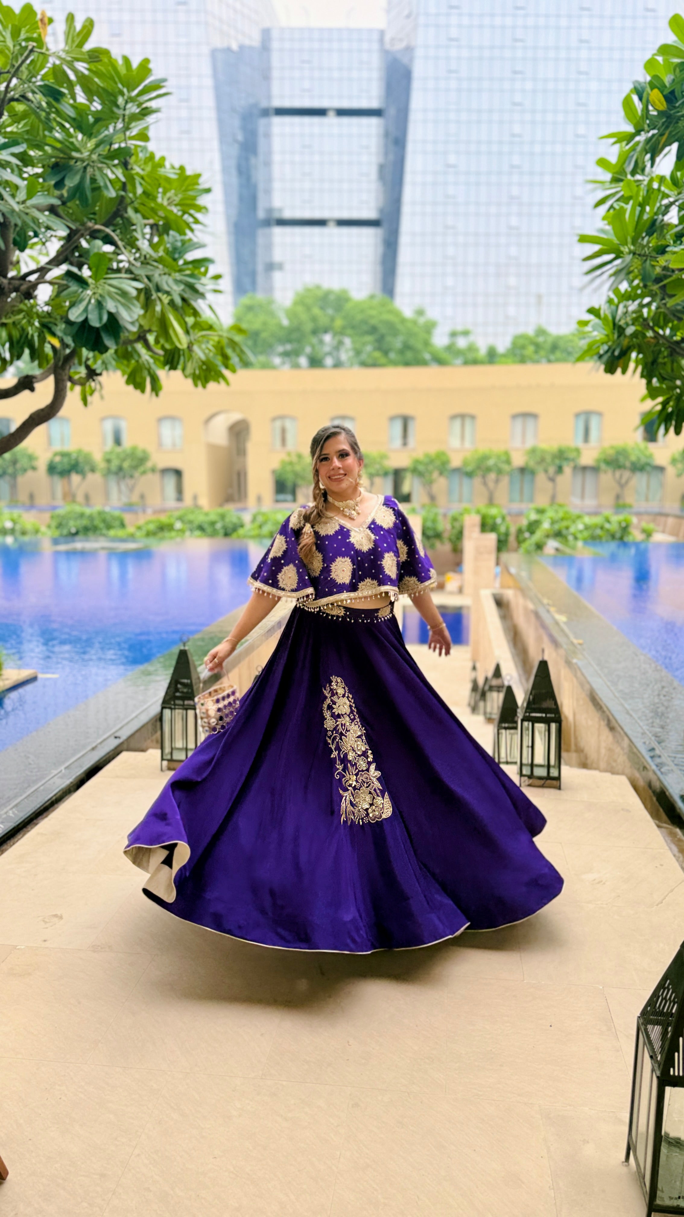 Purplicious Lehenga Set – Lakhina Couture