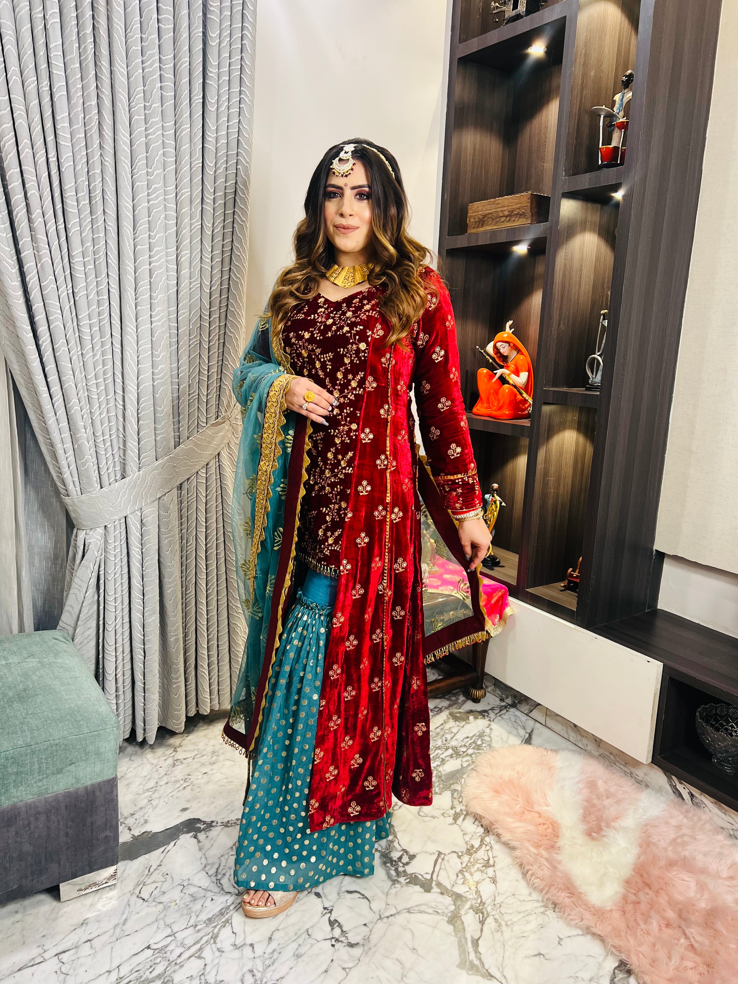 Vaishviâ€™s Lohri Look – Lakhina Couture